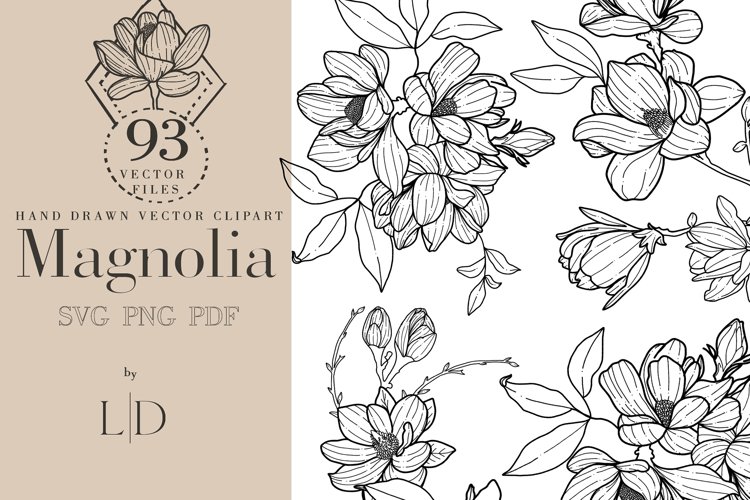 93 Magnolia bundle SVG