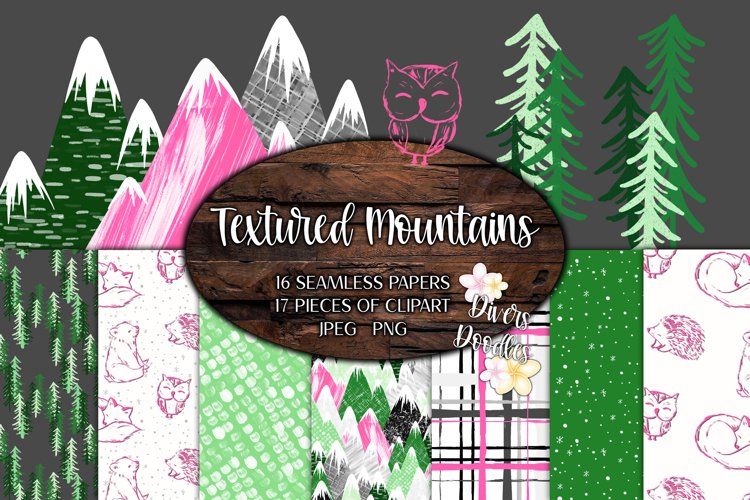 Nature Seamless Digital Pattern Pack | Forest Clipart Bundle (1631142 ...