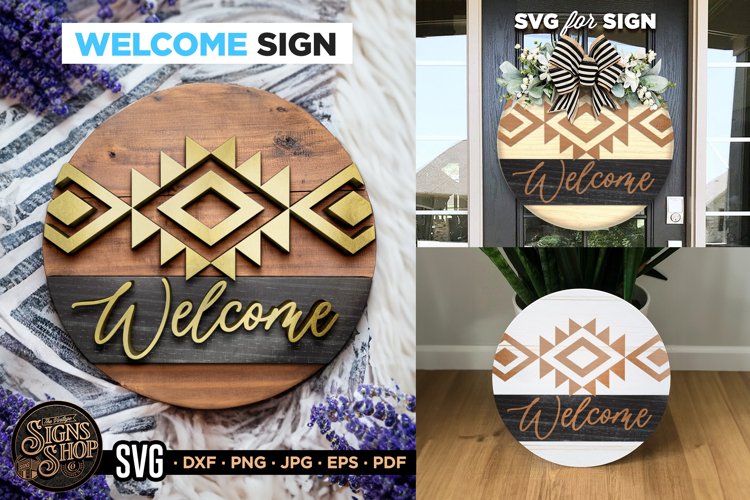 Boho and Farmhouse SVG Round Signs