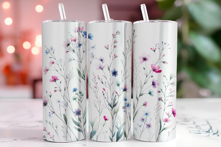 Florals 20oz Tumbler Wrap Sublimation (4158030)