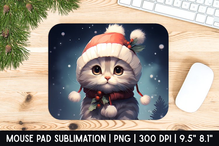 Cute Cat Mouse Pad Sublimation Designs | Mouse Pad (3087357)