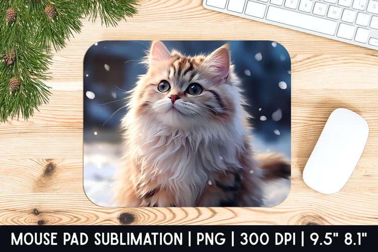Cute Cat Mouse Pad Sublimation Designs | Mouse Pad (3087391)