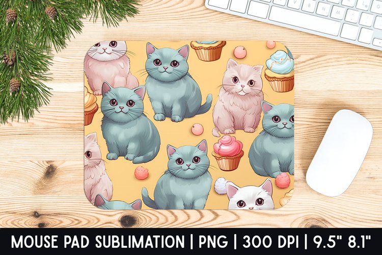 Cute Cats Mouse Pad Sublimation Designs | Mouse (3087394)