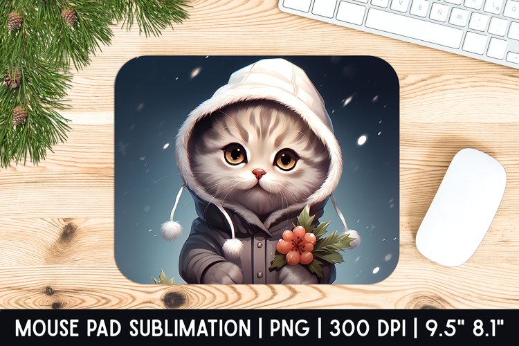 Cute Cat Mouse Pad Sublimation Designs | Mouse Pad (3087356)