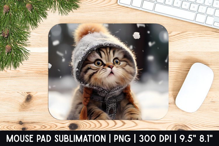 Cute Cat Mouse Pad Sublimation Designs | Mouse Pad (3087392)