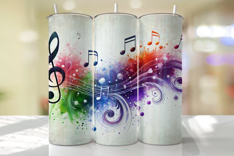 Music Tumbler Wrap | Sublimation | Tumblers (4896717)