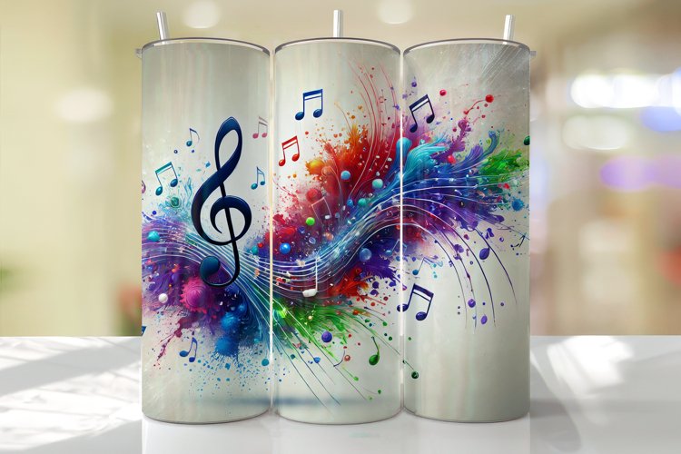 Music Tumbler Wrap | Sublimation | Tumblers (4896718)