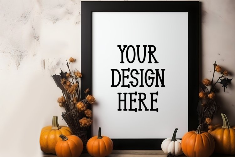 Halloween Frame Mockup | Mockup| PSD smart object (2738832)