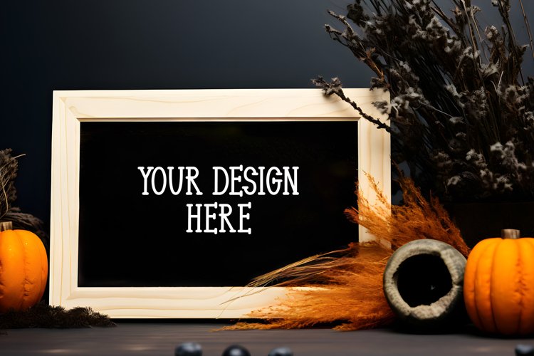 Halloween Frame Mockup | Mockup| PSD smart object (2738836)
