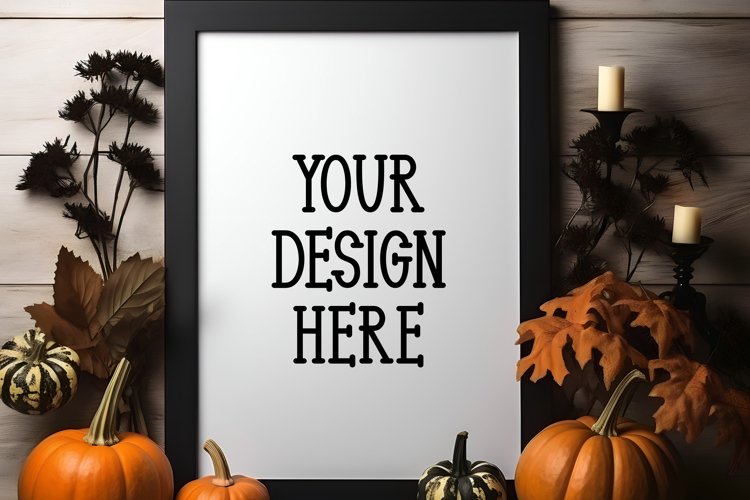 Halloween Frame Mockup | Mockup| PSD smart object (2738833)