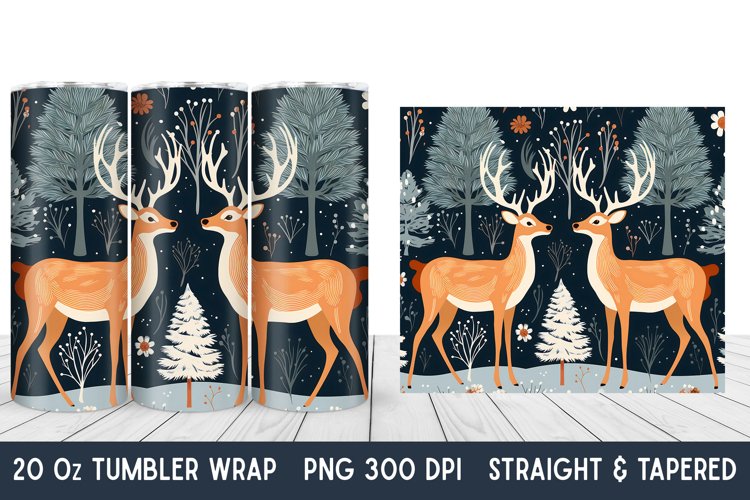 3D Christmas Tumbler Wrap | Tumbler Wrap | (2726423)