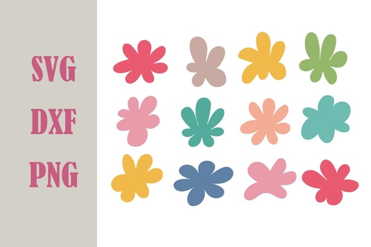 cute simple flowers svg png dxf bundle (2484305)