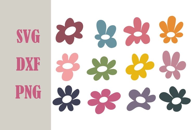 cute simple flowers svg png dxf bundle (2484301)