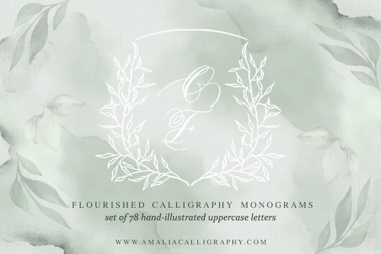 Hand Lettered Monograms Bundle