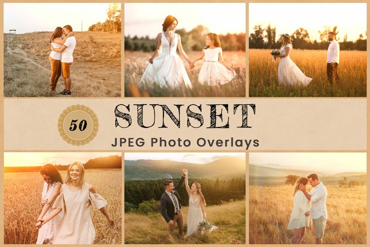 50 Sunset Photoshop Overlay