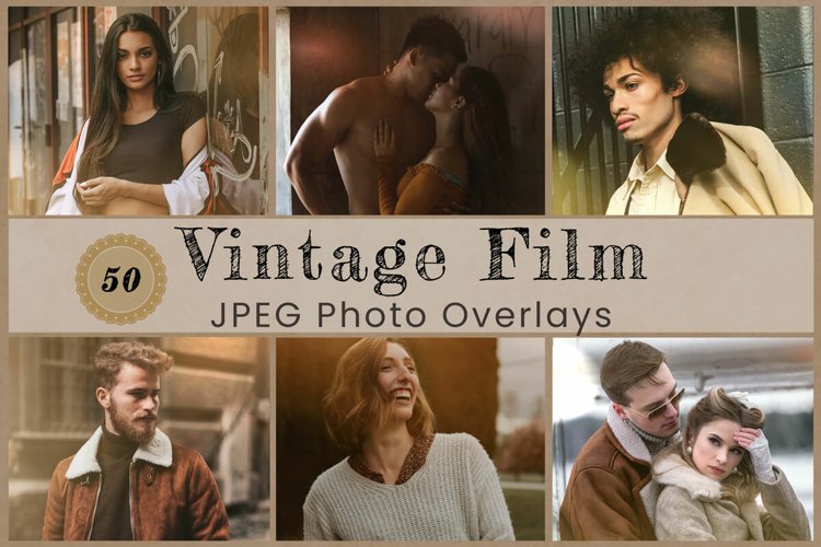 50 Vintage Photo Overlay (1431878) | Backgrounds | Design Bundles