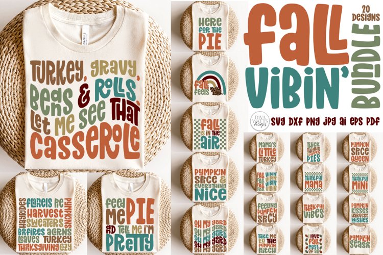 Fall Vibin' Retro SVG Bundle