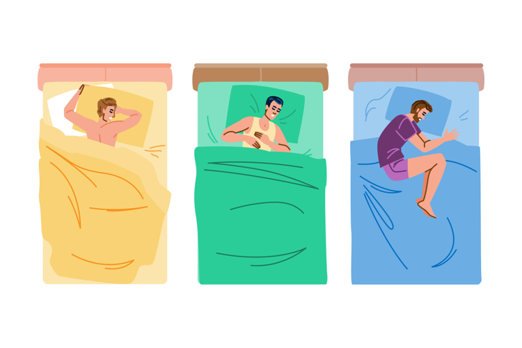 napping man sleep poses