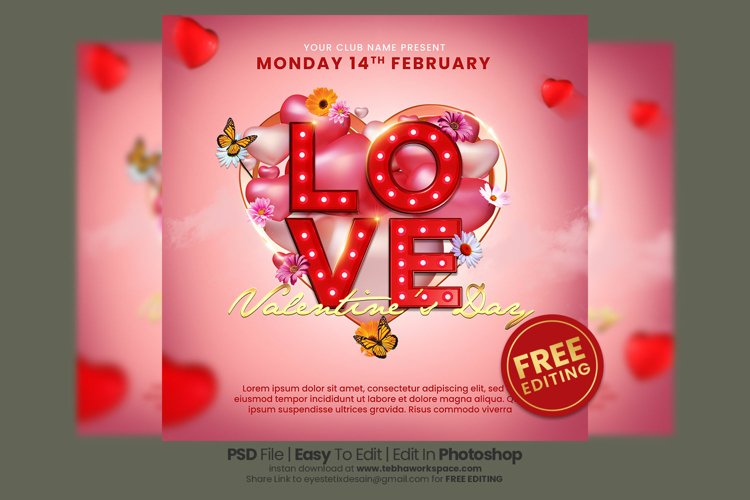 Valentines Day Social Media Post