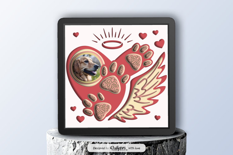 Memorial Pet 3D Layered Shadow Box (6506420)
