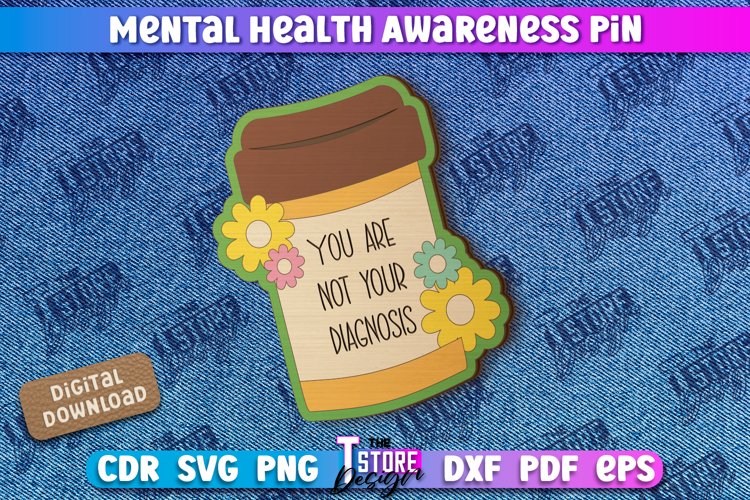Mental Health Awareness Pin |Pin Brooch|Self Care| (5152257)