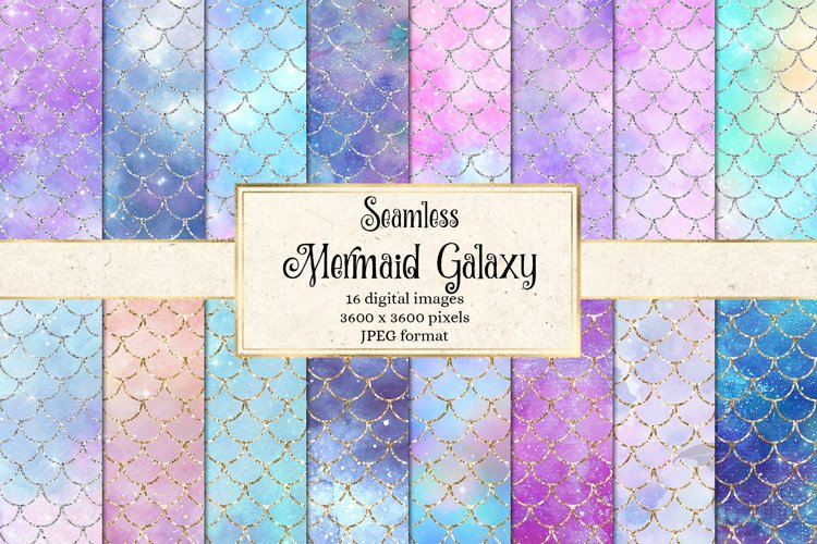 Mermaid Galaxy Digital Paper (2151738)