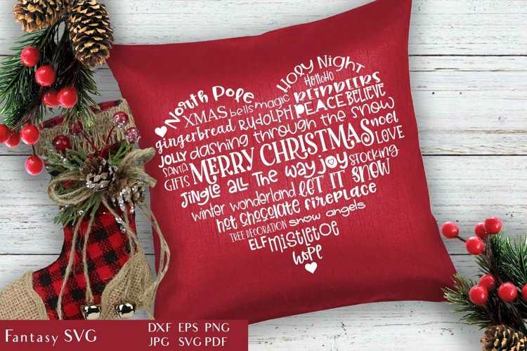 Merry Christmas Heart Shaped Word Art Winter Xmas SVG merry-christmas-heart-shaped-word-art-winter-xmas-svg