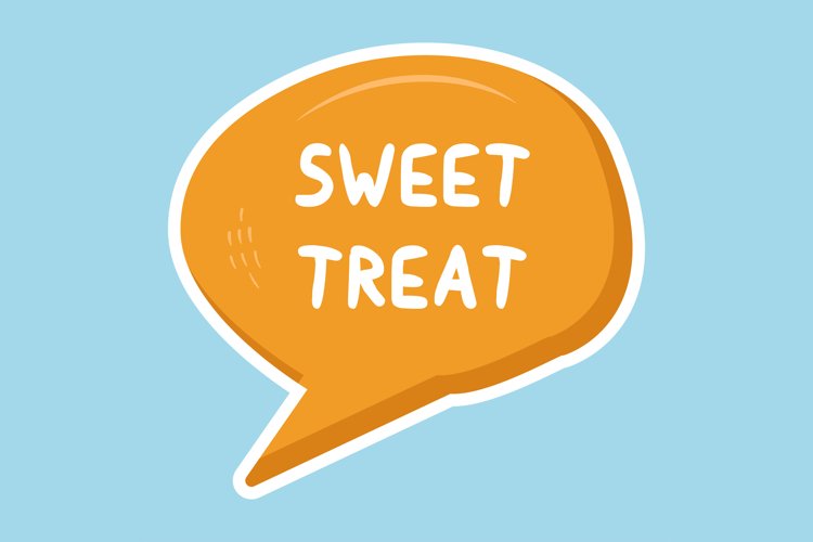 Sweet Treat Message Stickers, Enhancing (3998910)