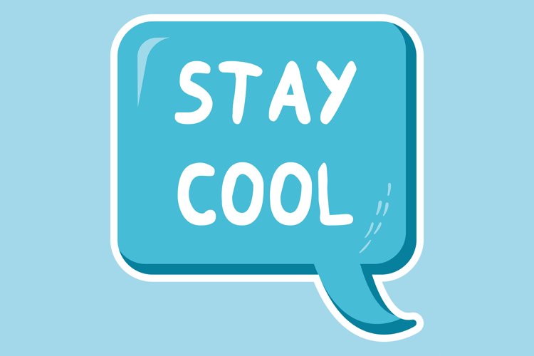 Stay Cool Message Stickers, Enhancing (3998991)