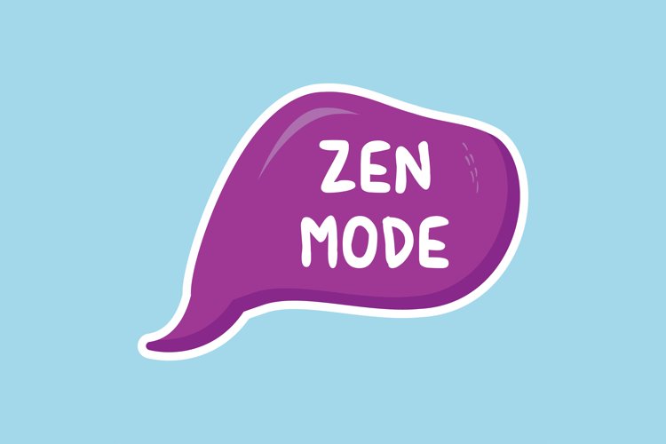 Zen Mode Message Stickers, Enhancing (3998993)