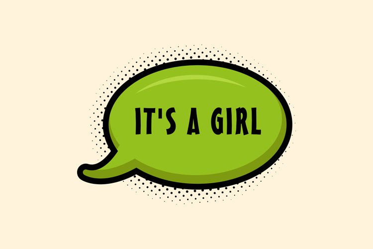Its A Girls Message Stickers, Enhancing (3999221)