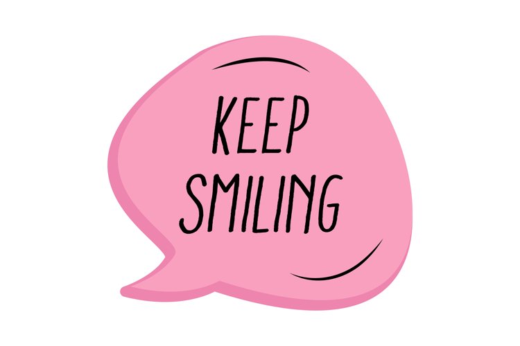 Keep Smiling Message Stickers, Enhancing (3999663)
