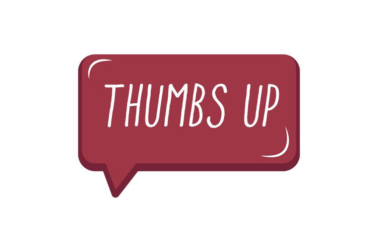 Thumbs Up Message Stickers, Enhancing (3999770)