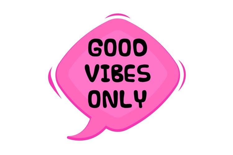 Good Vibes Only Message Stickers, Enhancing (4000527)