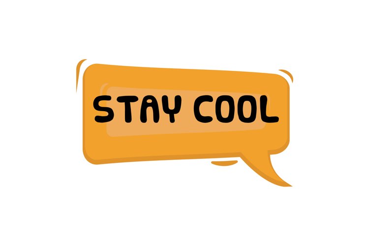 Stay Cool Message Stickers, Enhancing (4000595)