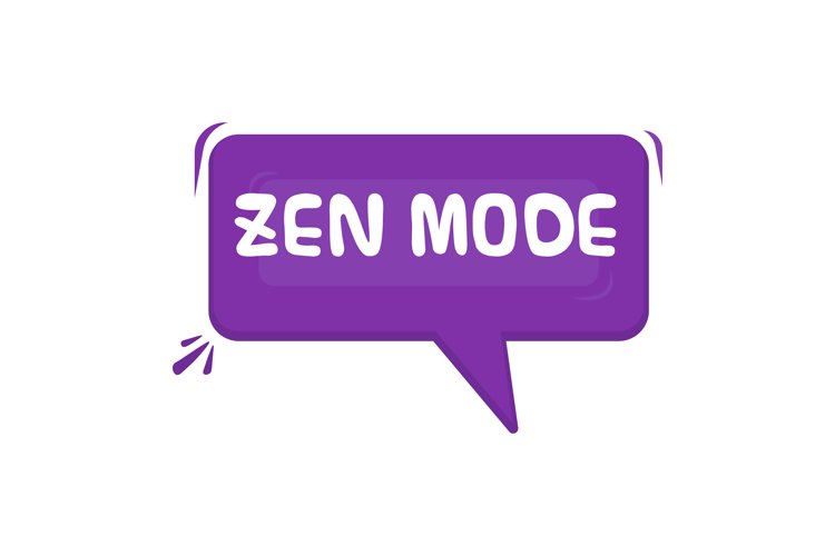 Zen Mode Message Stickers, Enhancing (4000598)