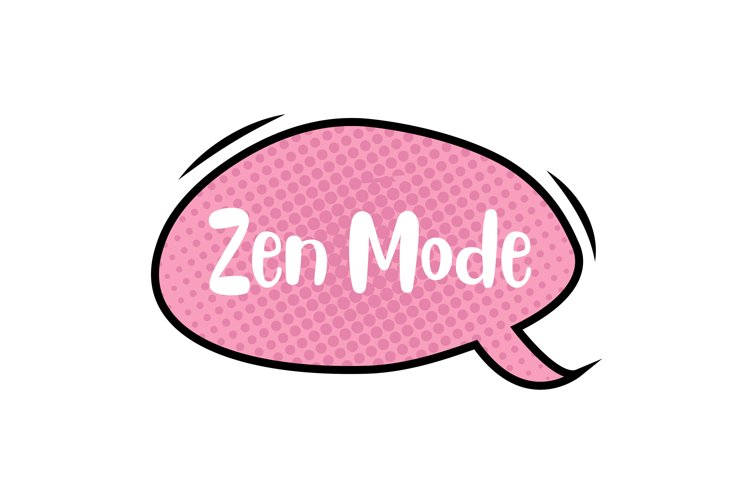 Zen Mode Message Stickers, Enhancing (4001170)