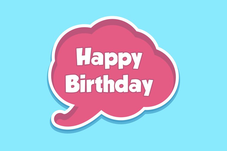 Happy Birthday Message Stickers, Enhancing (4001223)