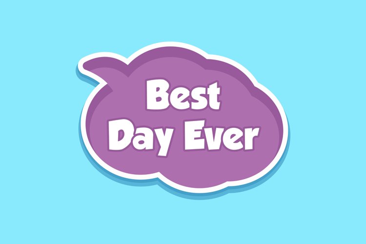 Best Day Ever Message Stickers, Enhancing (4001509)