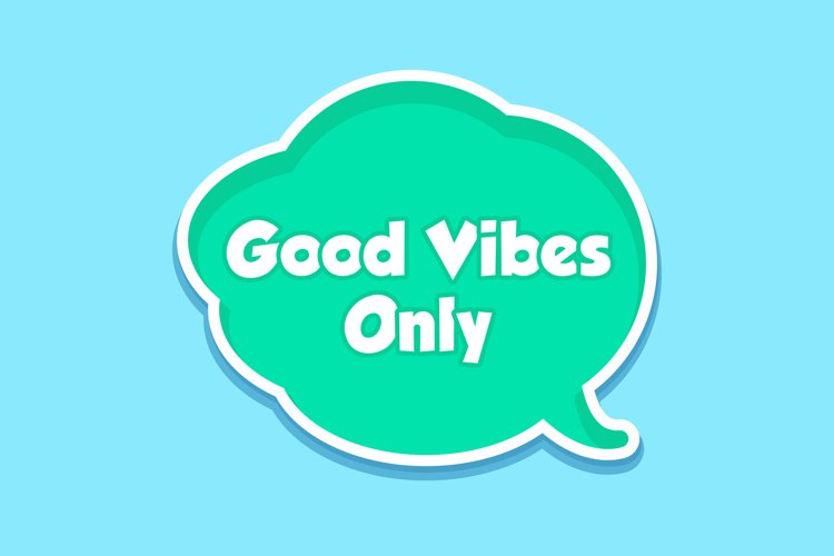 Good Vibes Only Message Stickers, Enhancing (4001554)