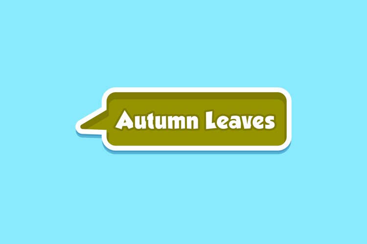 Autumn Leaves Message Stickers, Enhancing (4001652)