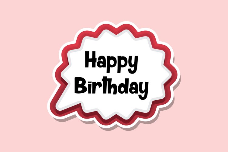Happy Birthday Message Stickers, Enhancing (4001794)