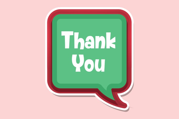 Thank You Message Stickers, Enhancing (4001824)