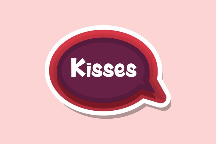 Kisses Message Stickers, Enhancing Communications (4001861)