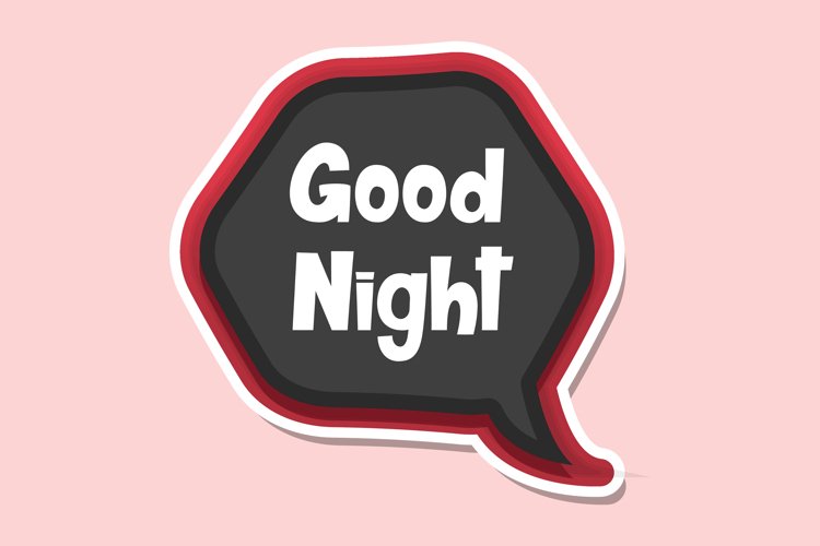 Good Night Message Stickers, Enhancing (4001939)