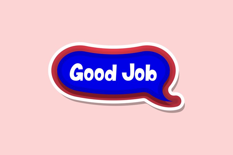 Good Job Message Stickers, Enhancing Communication (4002003)