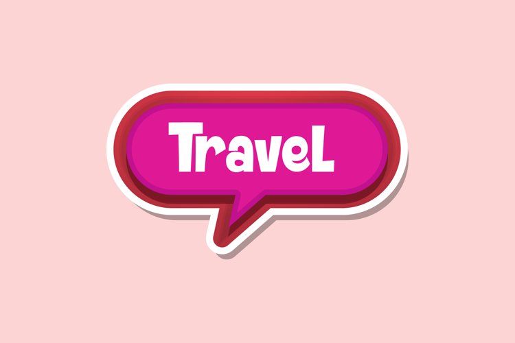 Travel Message Stickers, Enhancing Communications (4002026)