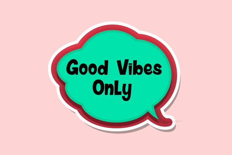 Good Vibes Only Message Stickers, Enhancing (4002054)
