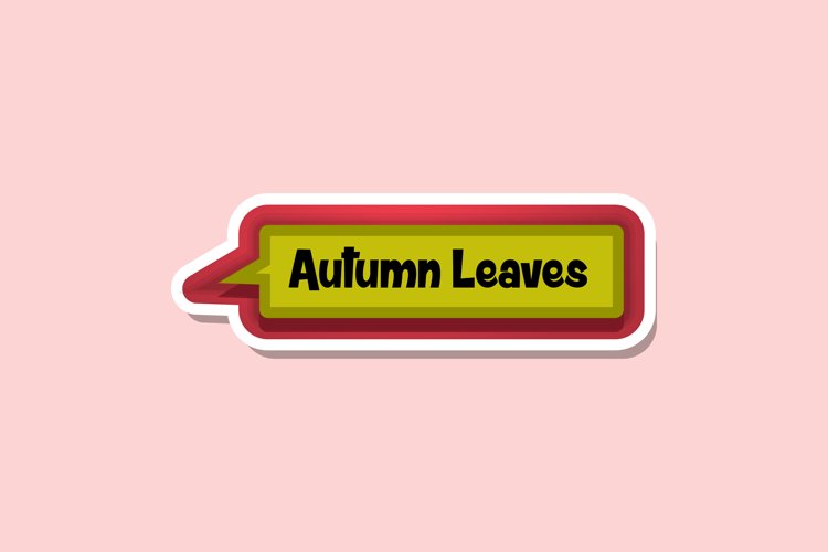 Autumn Leaves Message Stickers, Enhancing (4002099)