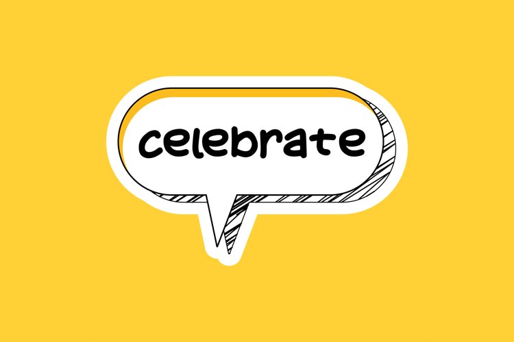 Celebrate Message Stickers, Enhancing (4006292)
